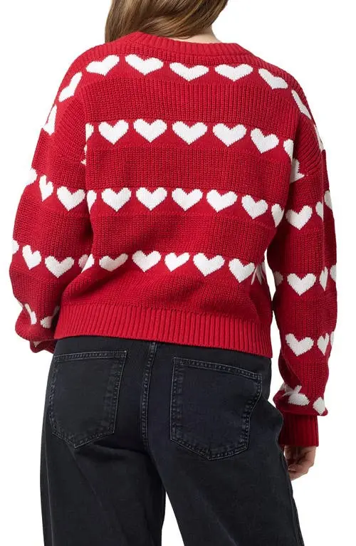 NOISY MAY Heart Sweater