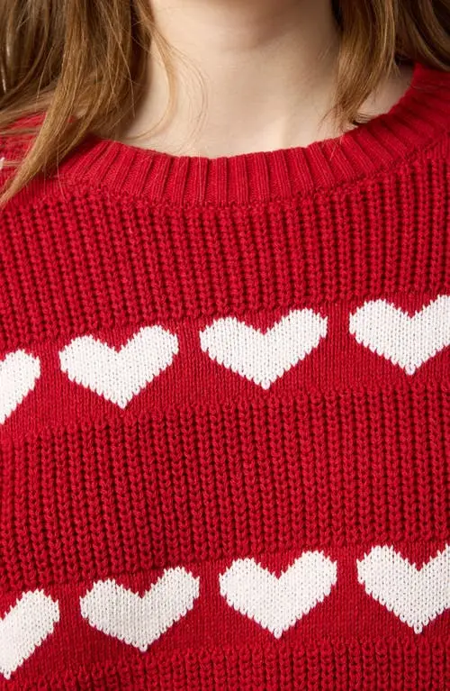 NOISY MAY Heart Sweater