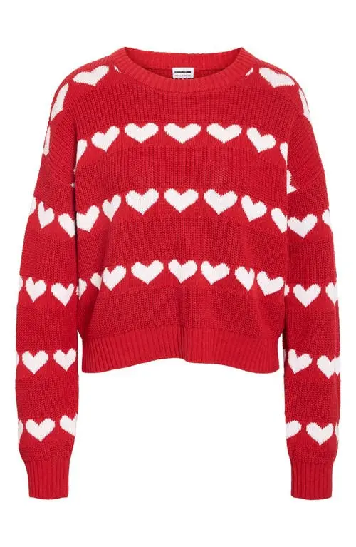 NOISY MAY Heart Sweater
