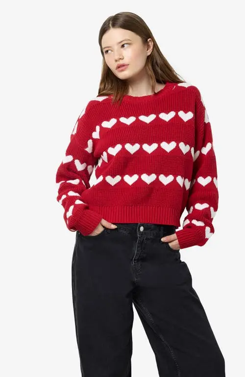 NOISY MAY Heart Sweater