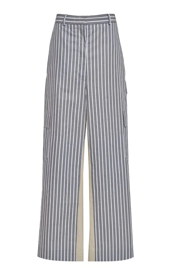 Stella McCartney Cotton Wide-leg Pants - Stripe