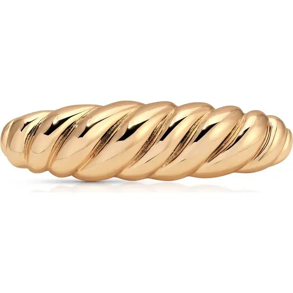Ettika Twisted Oblong Hair Barrette - Gold