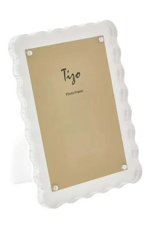 TIZO Wave Lucite® Easel Picture Frame - White
