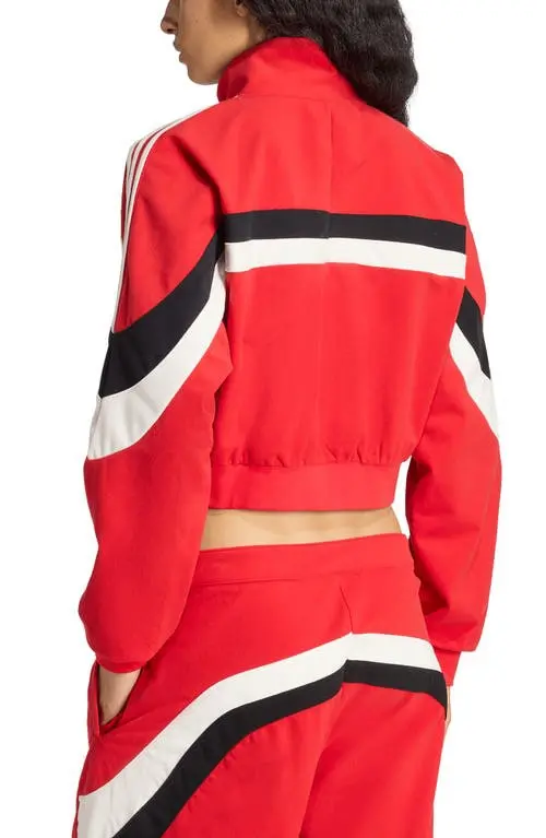 Adidas Fleece Crop Track Jacket
