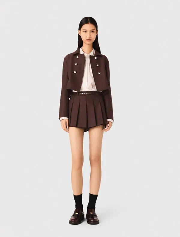 Maje Polyester Cropped Spencer Jacket