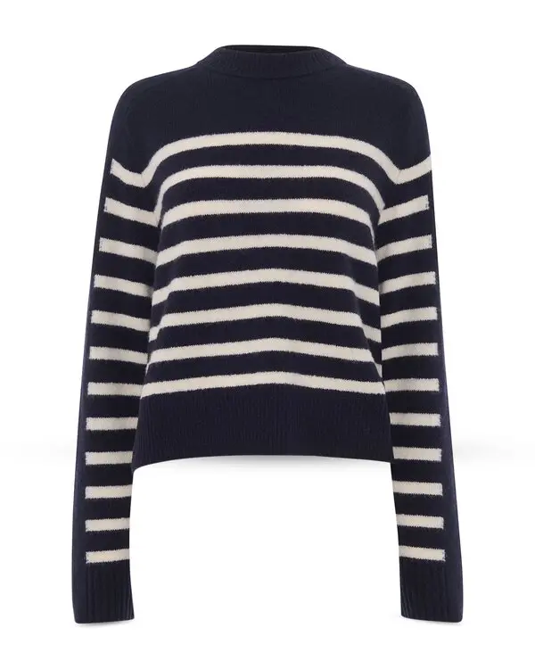 Whistles Wool Blend Round Neck Sweater