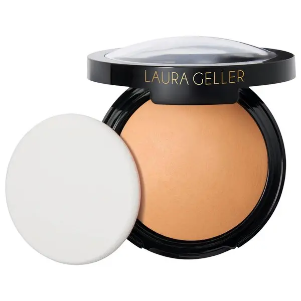Laura Geller Beauty Double Take Full Coverage Baked Powder Foundation With Vitamin E - Golden Medium