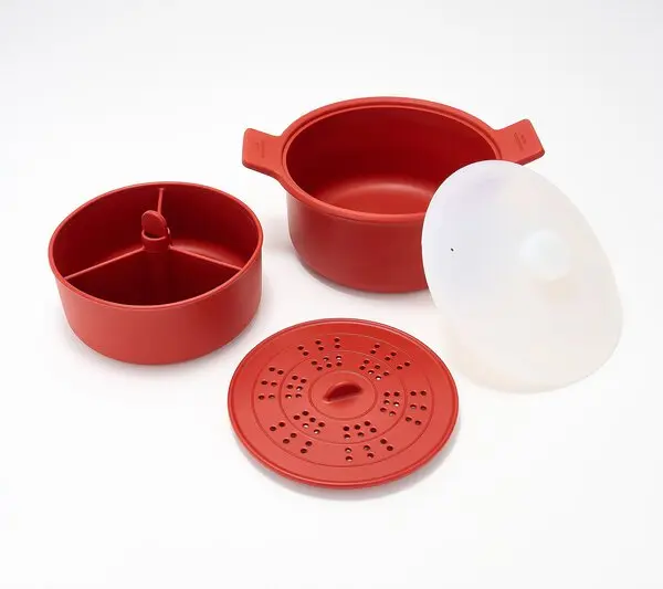 GOOD HOUSEKEEPING Silicone Microwave Multi-cook Pot