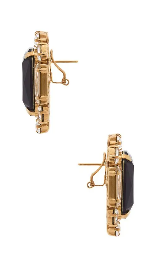 ANTON HEUNIS Omega Clasp Square Stud Earrings