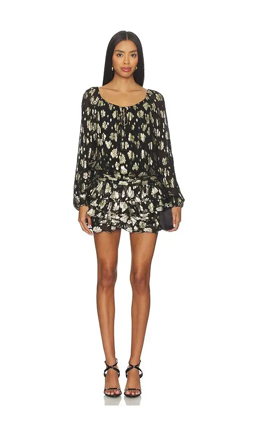 Amanda Uprichard Dallas Romper - Black Gold
