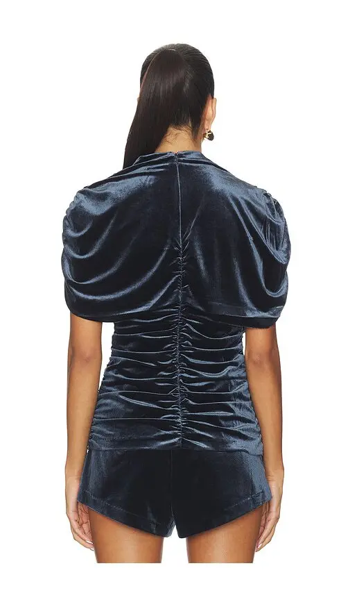 Amanda Uprichard X Evianna Velvet Top