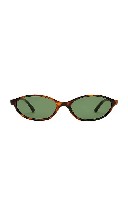 AIRE Earthshine Sunglasses - Dark Tort & Green Mono