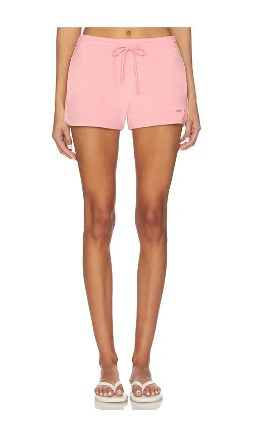 Hunza G Towelling Embroidered Shorts - Pink