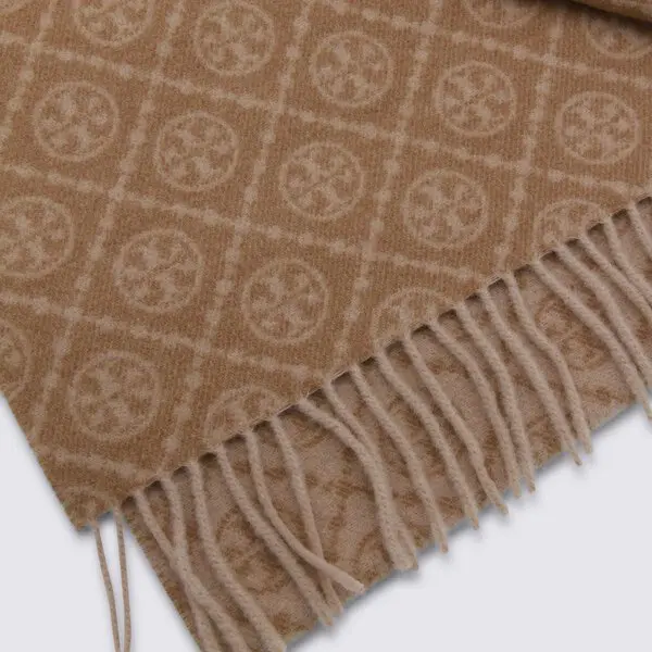 Tory Burch Wool Scarf - Beige