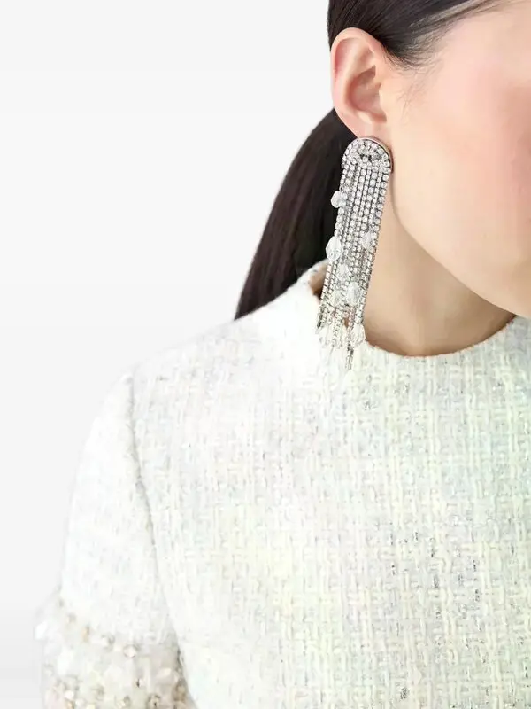 Carolina Herrera Teardrop Tassel Earrings