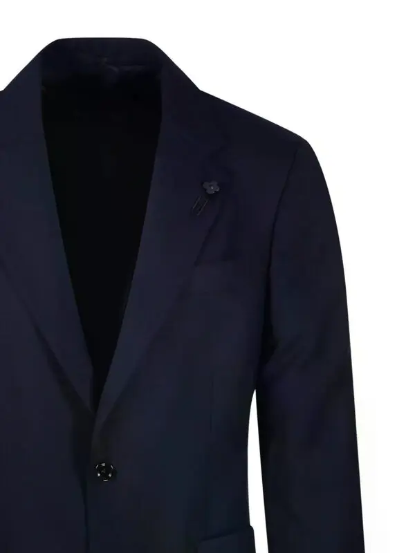 LARDINI Notched-lapel Single-breasted Blazer