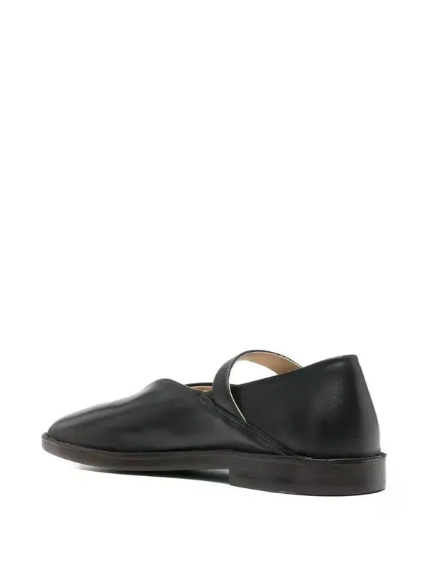 LEMAIRE Leather Flat Pumps - Black