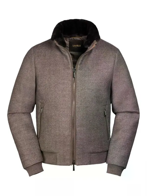 MOORER Wool Bomber Jacket