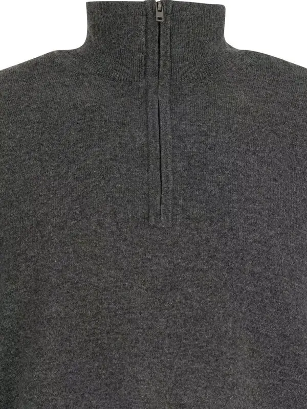 Vince Long-sleeve Zip Neck Sweater