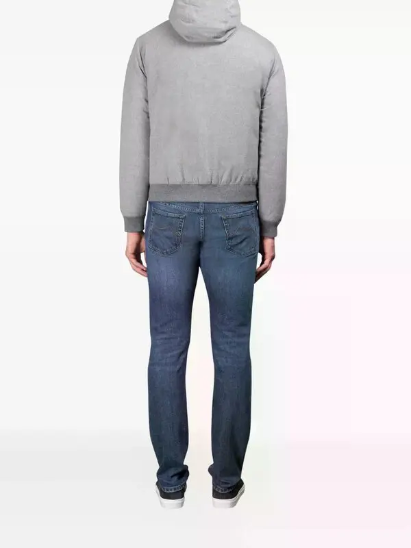 MOORER Hooded Zip-up Jacket