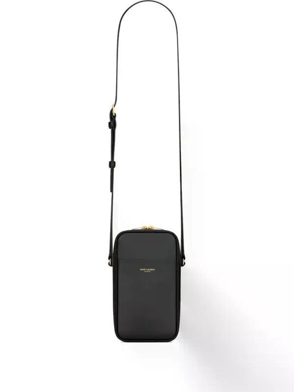 Saint Laurent Nano Logo-detail Messenger Bag - Black
