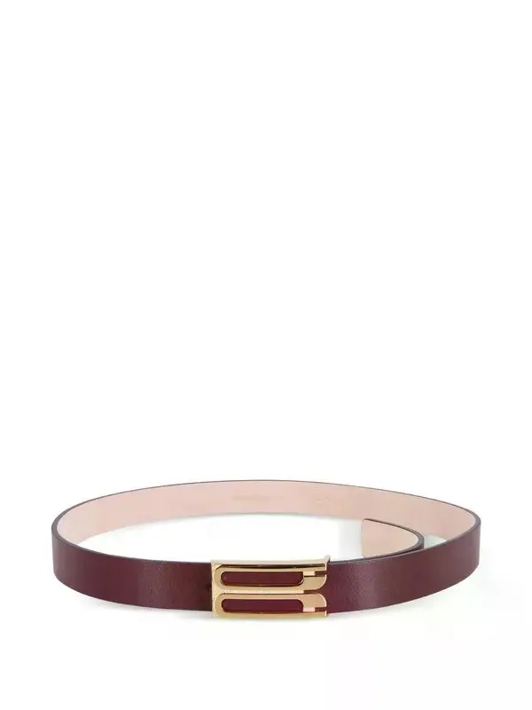 Victoria Beckham Jumbo Dorian Buckle Belt - Red
