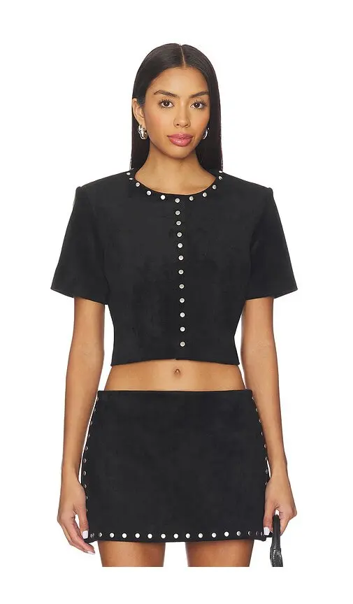 Amanda Uprichard Braswell Suede Top