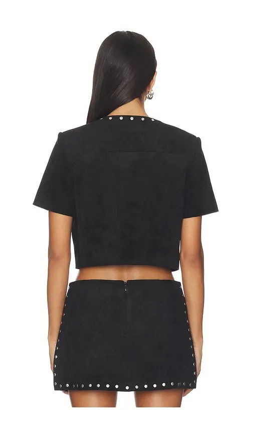 Amanda Uprichard Braswell Suede Top