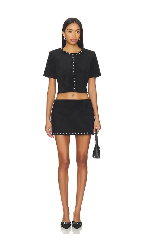 Amanda Uprichard Braswell Suede Top