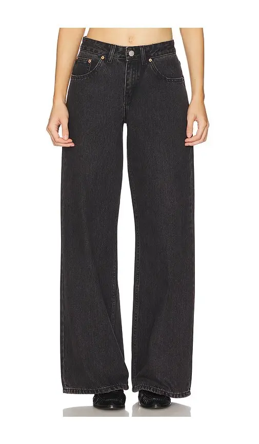 DR. DENIM Rhue Wide Leg Jeans - Black
