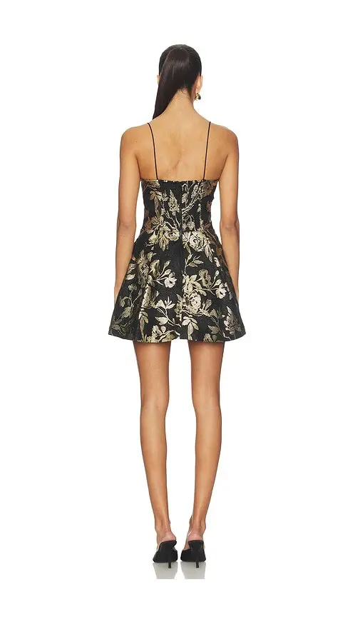 Alice + Olivia Daniela Bow Structured Mini Dress