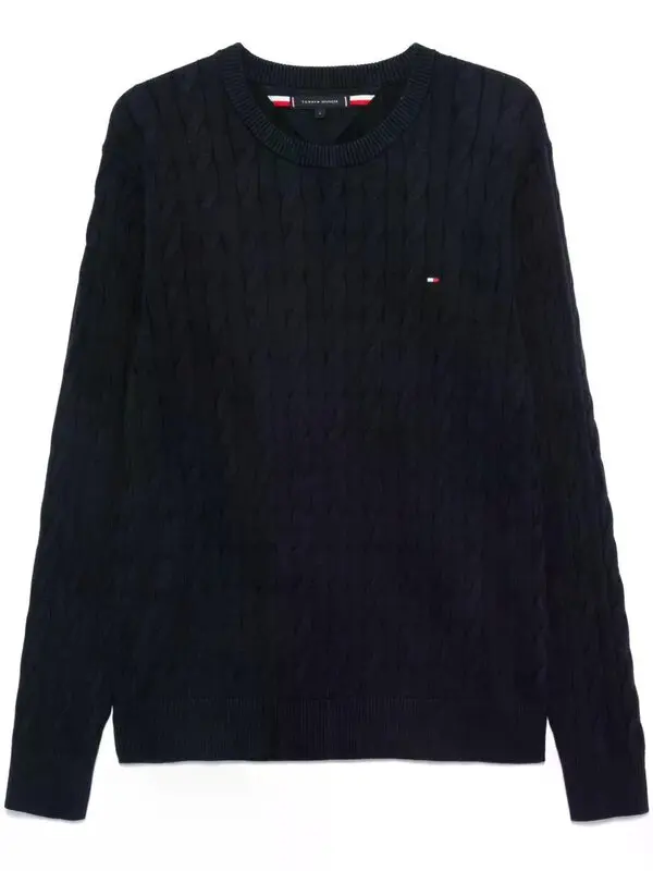Tommy Hilfiger Cable-knit Crew-neck Sweater