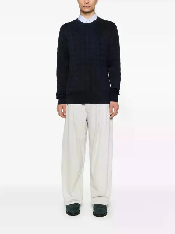 Tommy Hilfiger Cable-knit Crew-neck Sweater