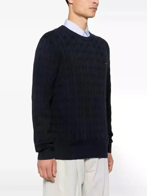 Tommy Hilfiger Cable-knit Crew-neck Sweater