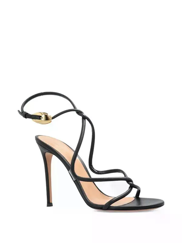 GIANVITO ROSSI Knot Detail Heeled Sandals