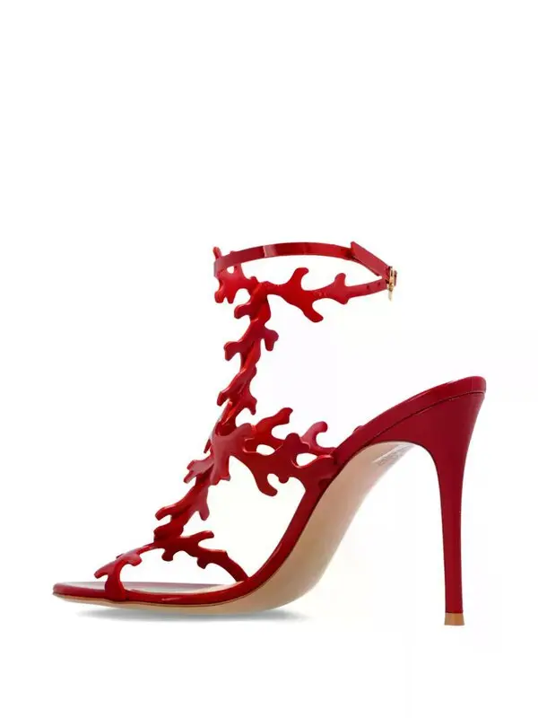 GIANVITO ROSSI 95mm Cut-out Heeled Sandals