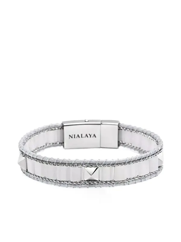 NIALAYA JEWELRY Stud-embellished Jade Bracelet