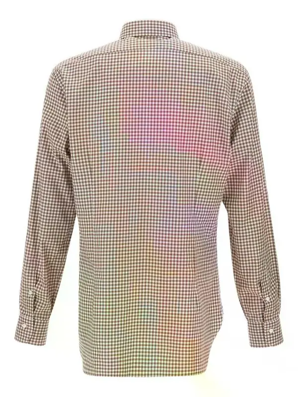 BARBA NAPOLI Checked Long-sleeves Shirt