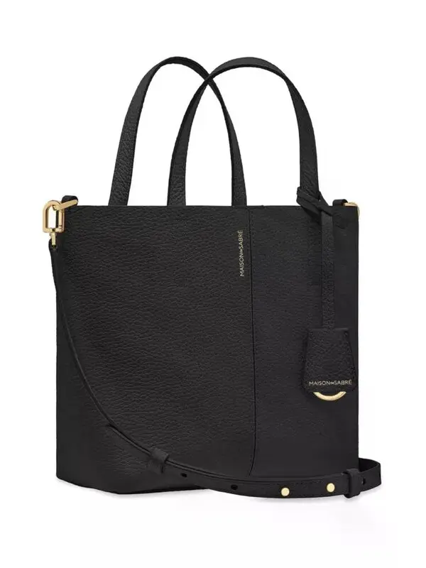 MAISON DE SABRE Small Leather Soft Tote - Black