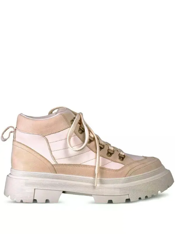 MOORER Panelled Lace-up Boots