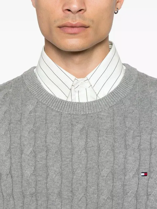 Tommy Hilfiger Cable-knit Crew-neck Sweater