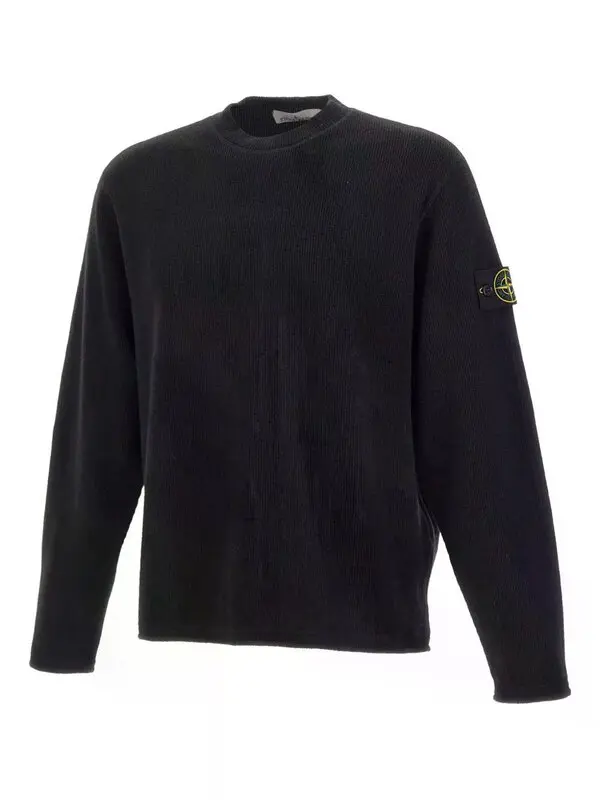 Stone Island Patch-detail Ribbed Pullover