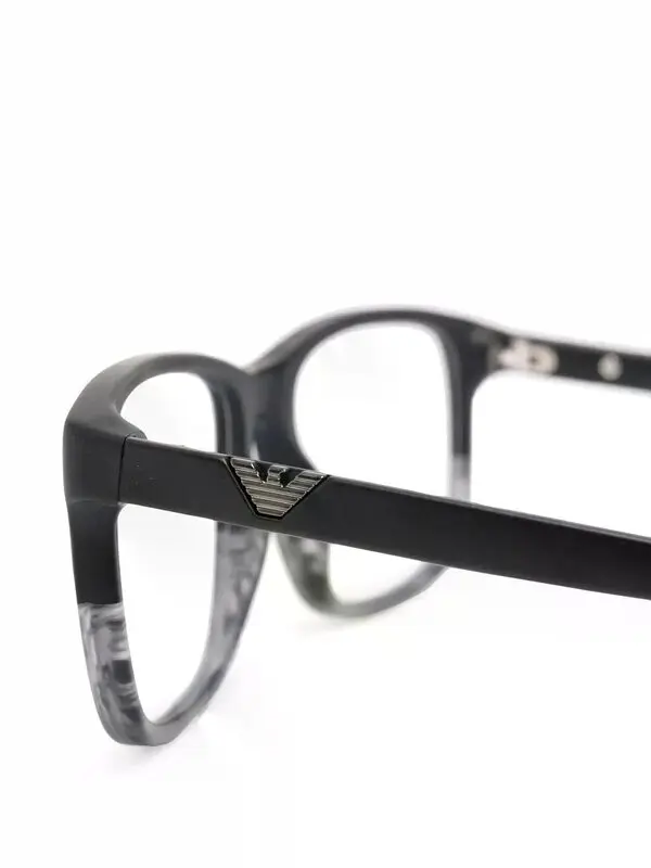 Emporio Armani Matte Rectangle-frame Eyeglasses