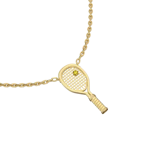 PASCAL The Tennis Necklace - Gold Diamond