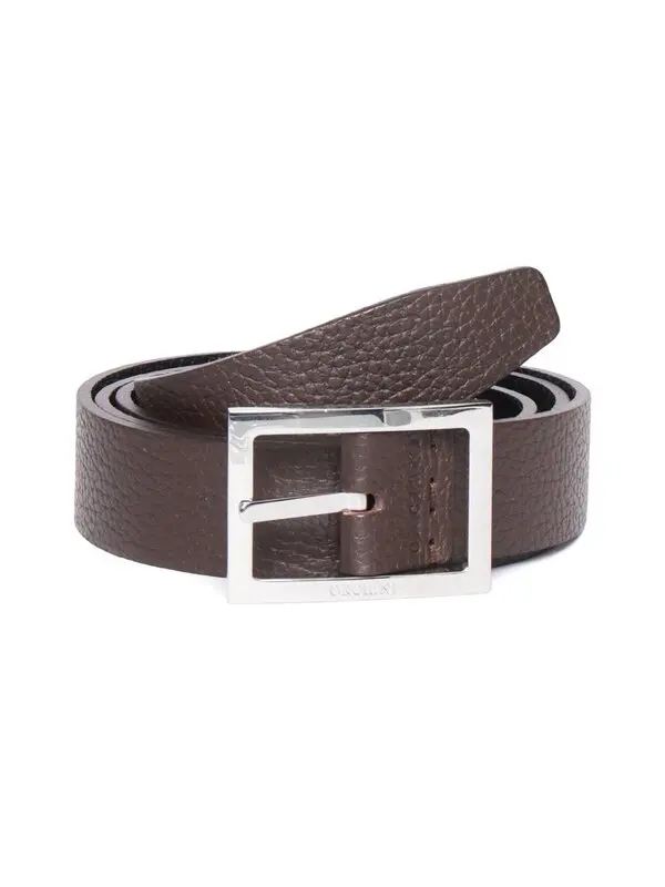 ORTIGNI Leather Belt - Brown