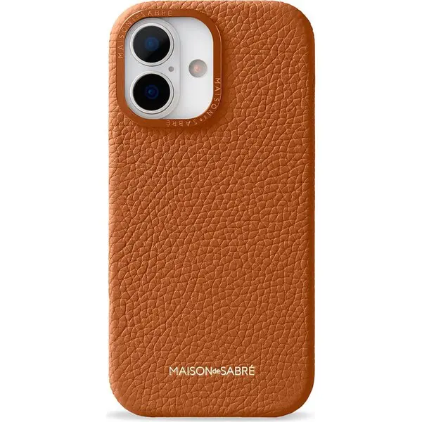 MAISON DE SABRE Leather Phone Case - Pecan Brown