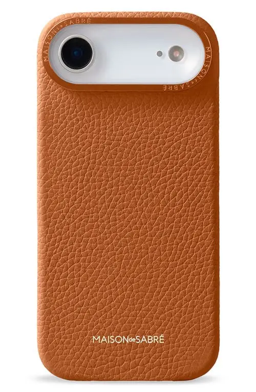 MAISON DE SABRE Leather Phone Case - Pecan Brown