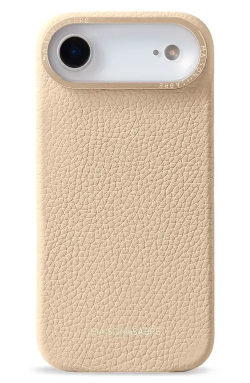 MAISON DE SABRE Leather Phone Case - Saharan Nude
