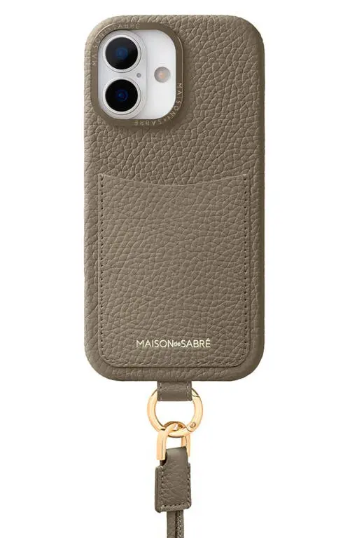 MAISON DE SABRE Sling Phone Case - Cashmere Clay
