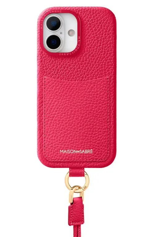MAISON DE SABRE Sling Phone Case - Shibuya Fuchsia